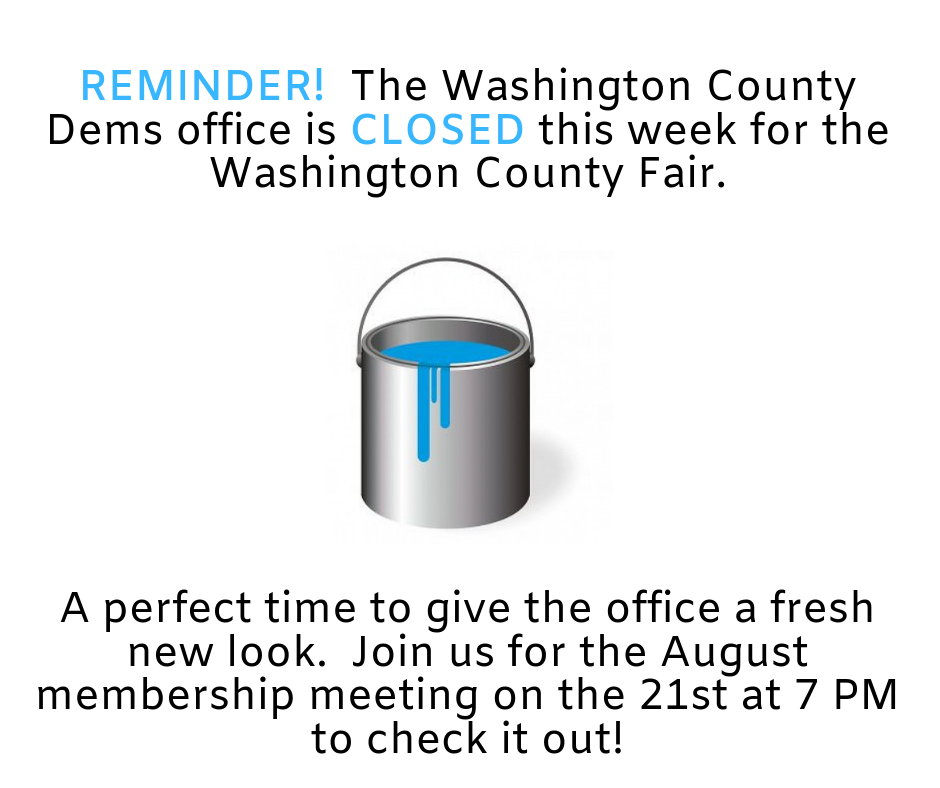 Office Closed This Week — July 22-26 2019 | Democratic Party of ...